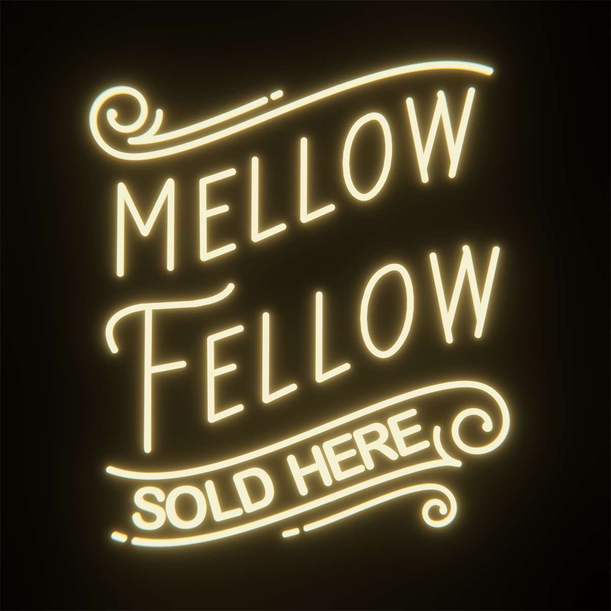 Mellow Fellow Neon Sign | Alpha Brands